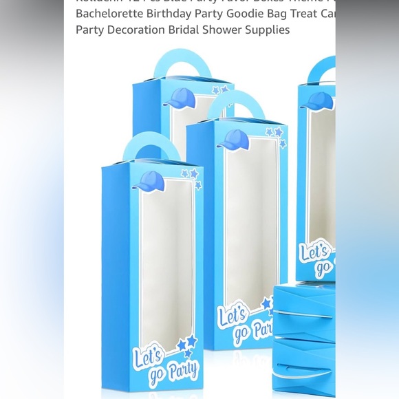 Party Supplies | Ken Like Blue Party Favor Boxes 121 Set Perfect For ...